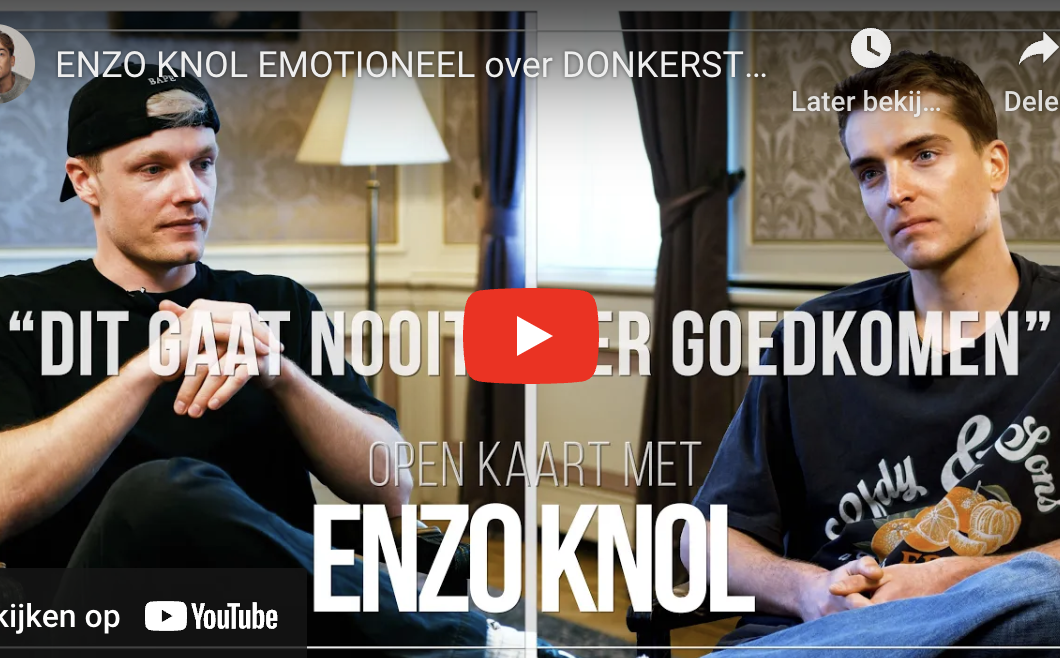 Enzo Knol open over mentale gezondheid in Open Kaart - Proud2Bme